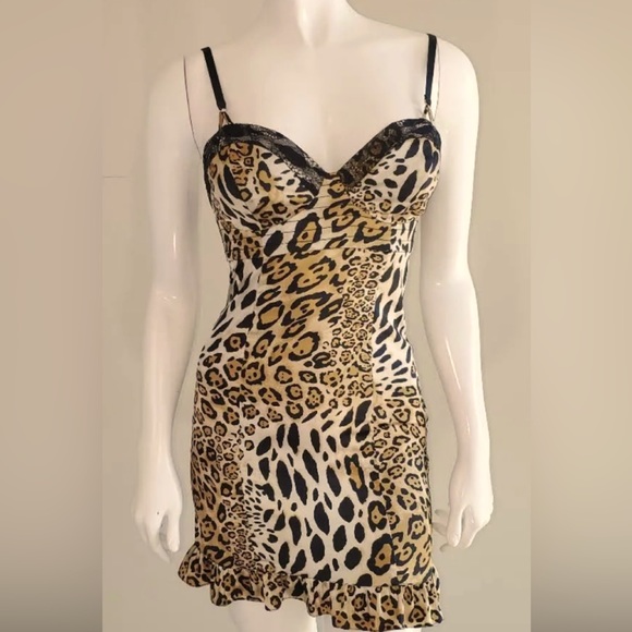 Guess | Dresses | Vintage Guess Leopard Print Dress Size 9 Juniors With ...